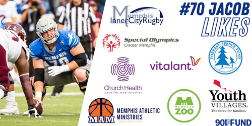 Jacob Likes Nominated for 2023 Allstate AFCA Good Works Team